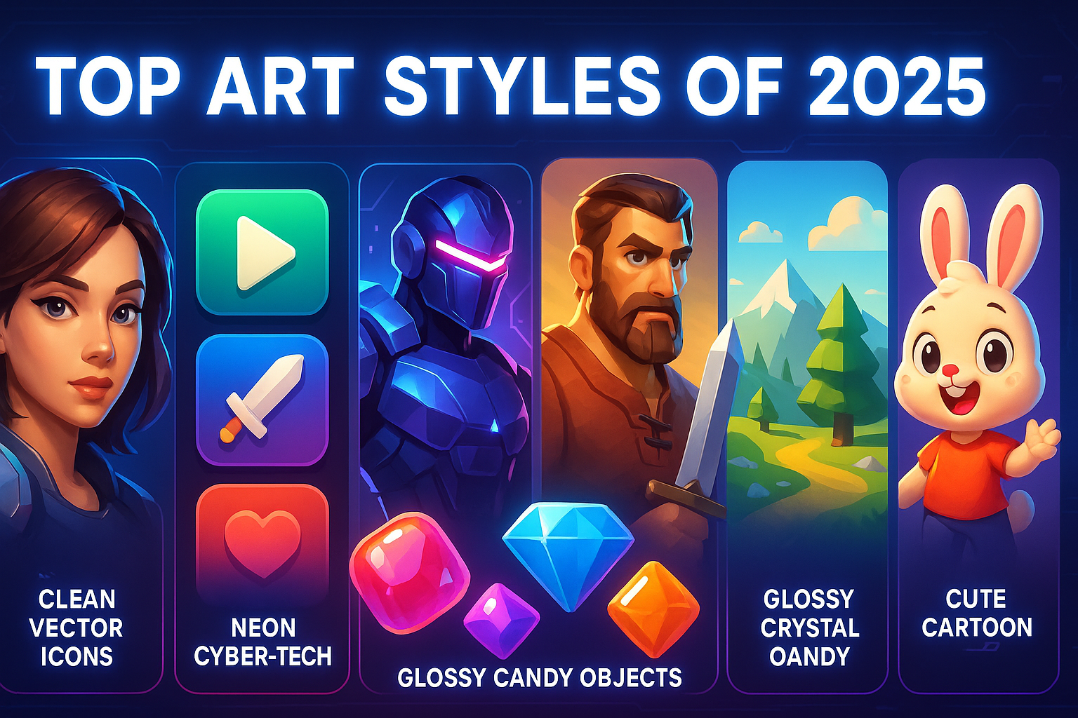 Top 7 Art Styles Dominating Mobile Games in 2025 – Zvky Design Studio